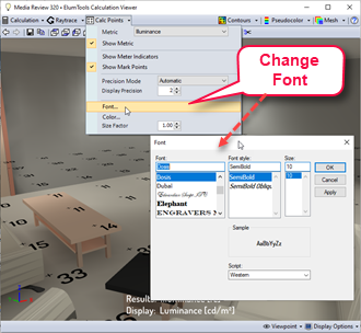 Calculation Viewer - Calc Points